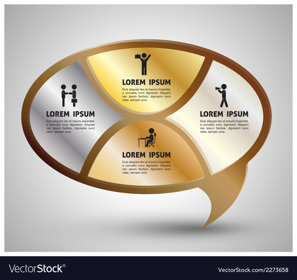Speech gold template for business people incumbenc