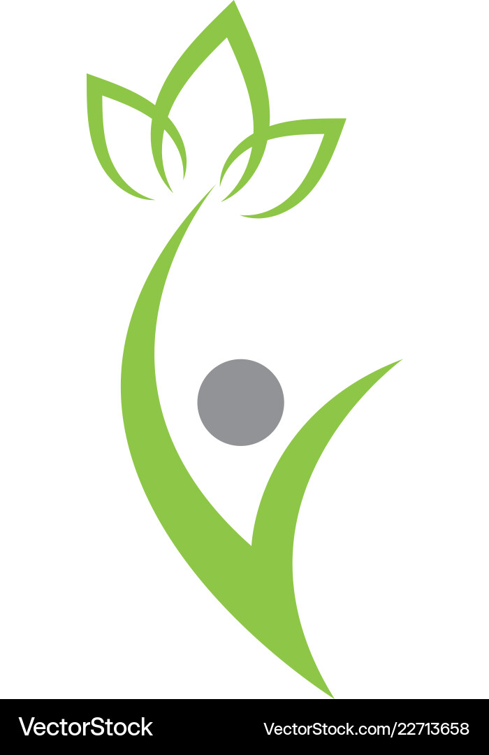 Wellness health graphic design element template Vector Image