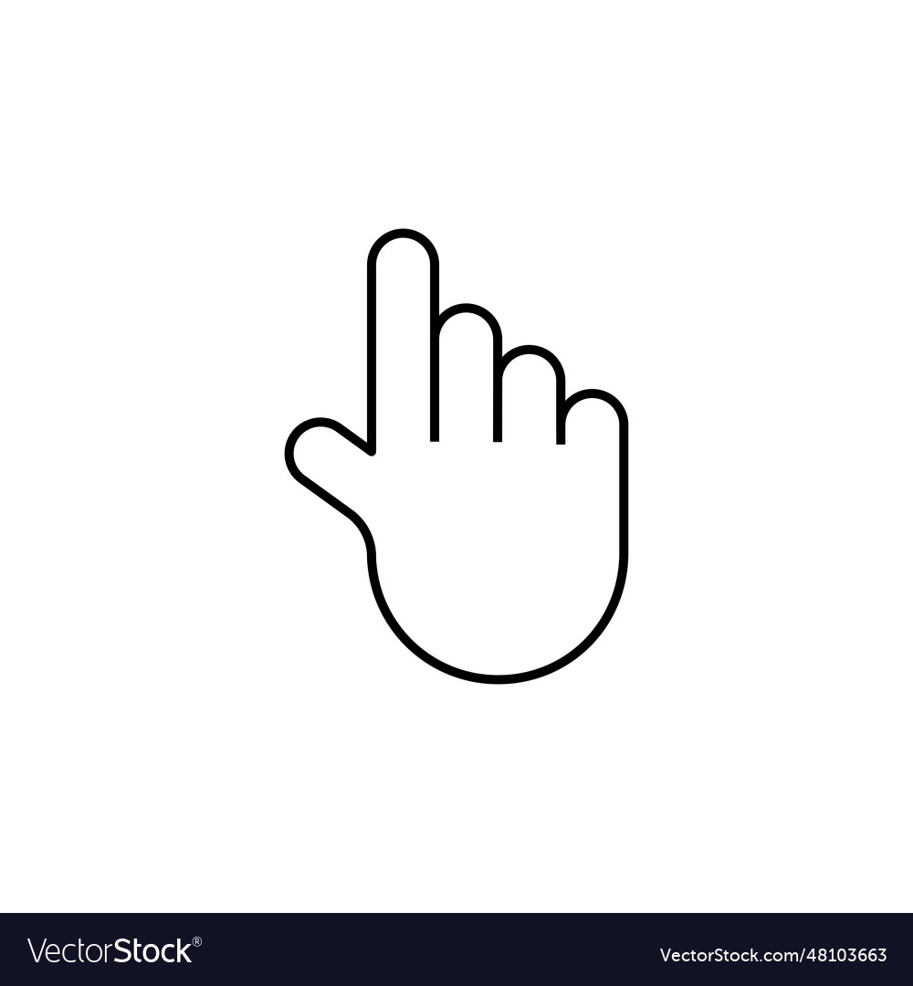 Click finger icon Royalty Free Vector Image - VectorStock Click finger icon Royalty Free Vector Image - VectorStock