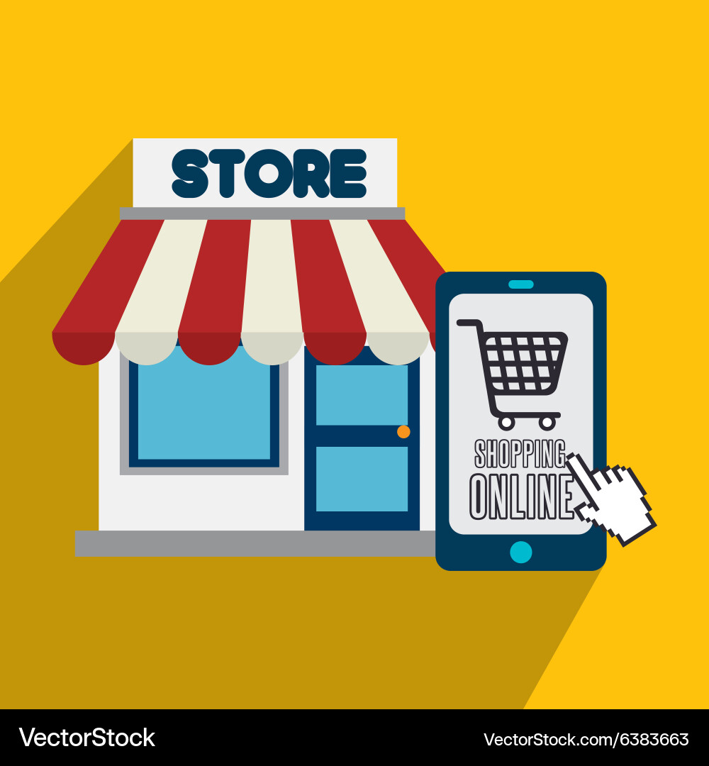 Marketing online and ecommerce sales Royalty Free Vector