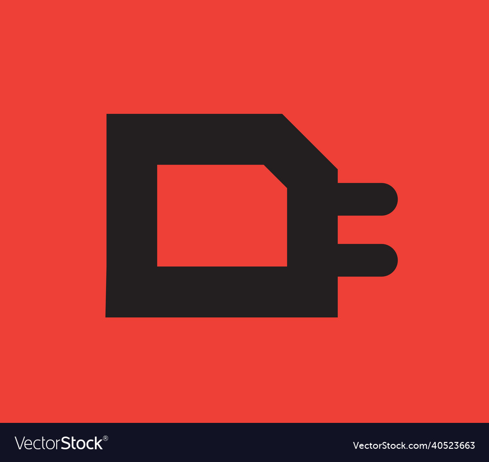 Plug icon design Royalty Free Vector Image - VectorStock