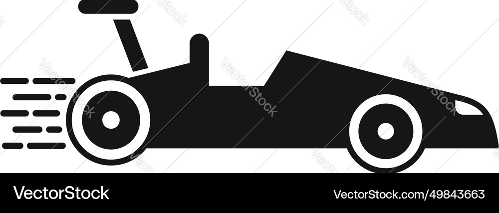 Race speed car icon simple car meter scale Vector Image