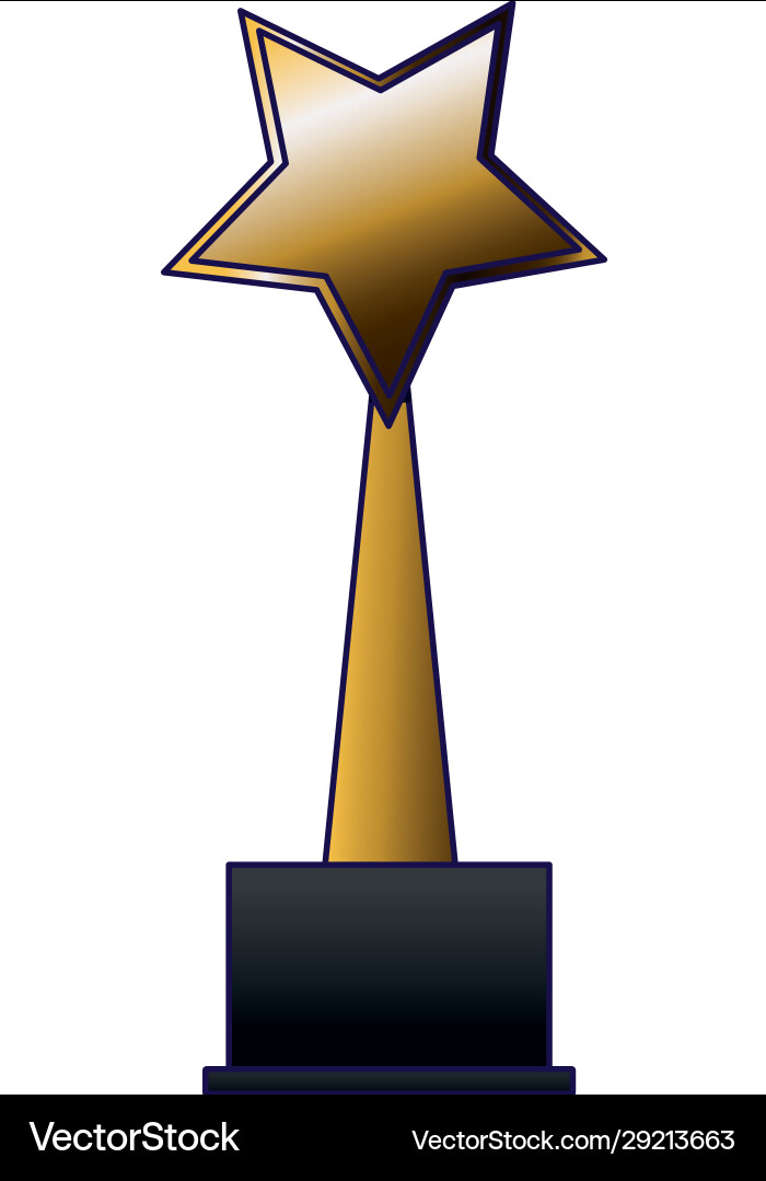 Star award icon colorful design Royalty Free Vector Image