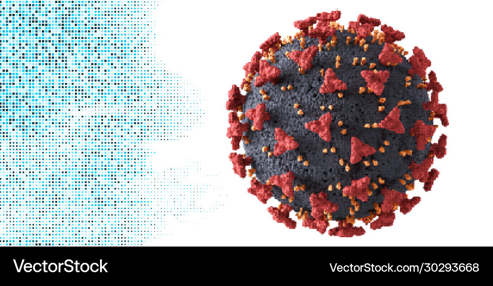 Abstract medical background with covid 19 virus Vector Image