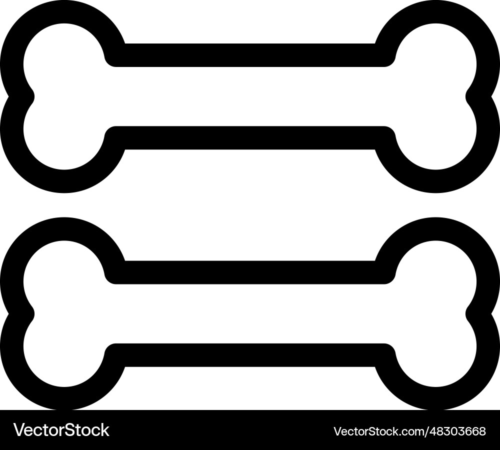 Bones icon Royalty Free Vector Image - VectorStock