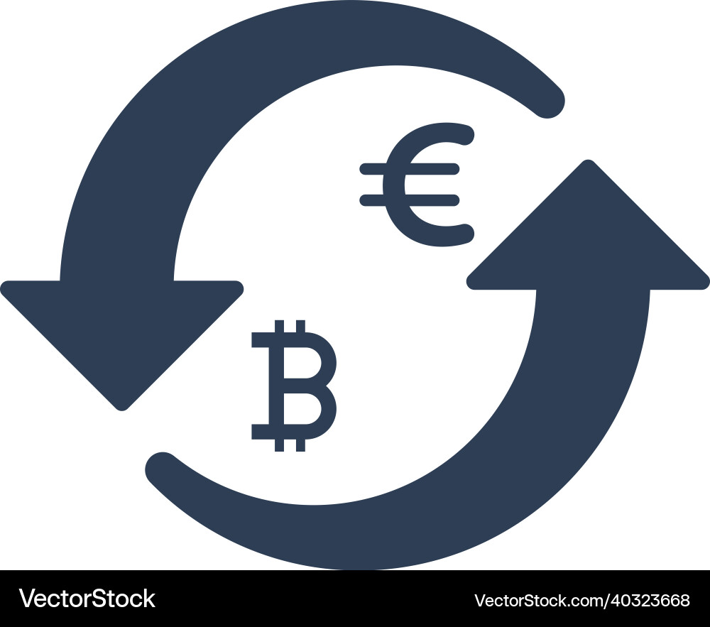 Simple of exchange money icon Royalty Free Vector Image