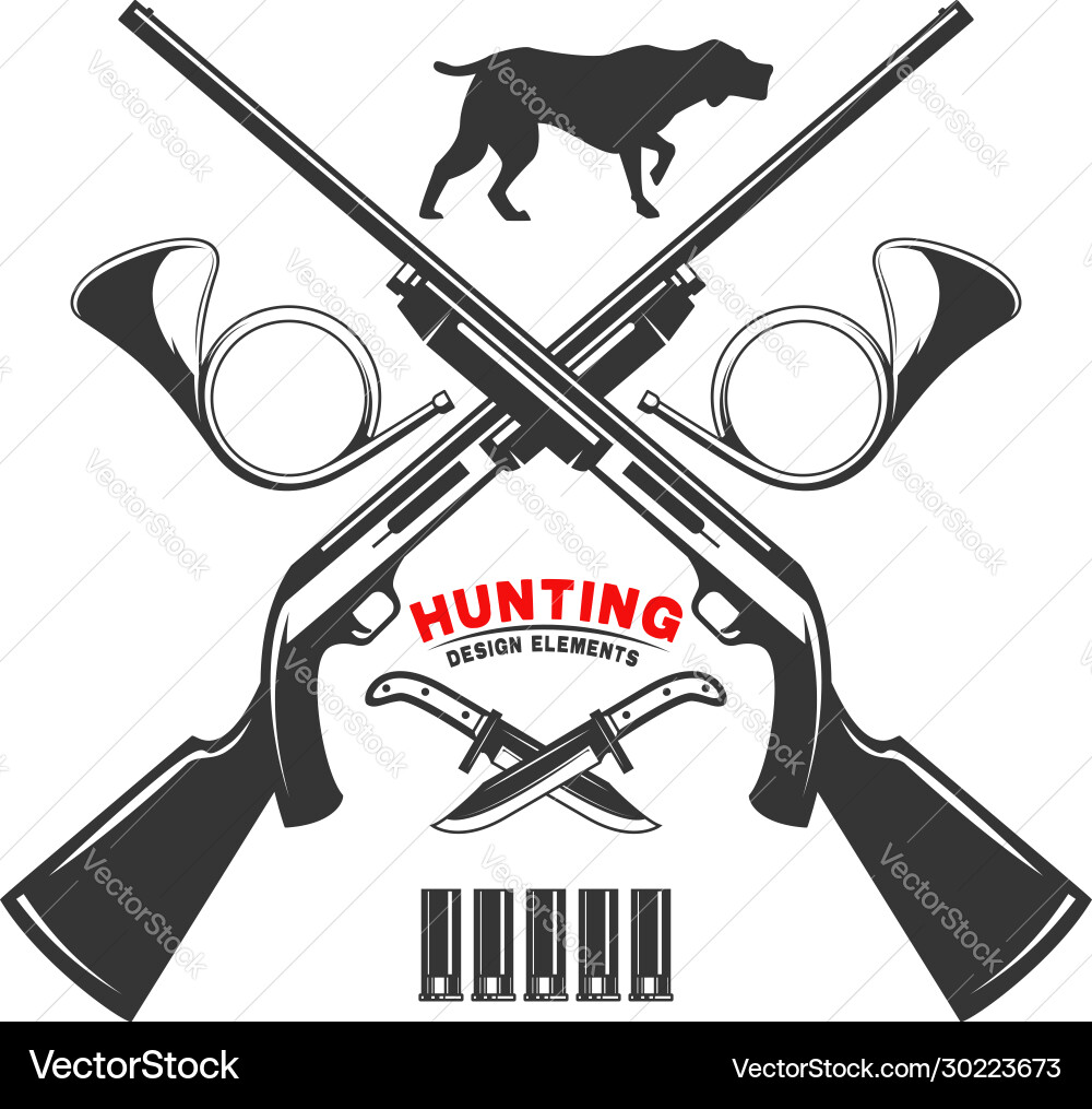 Emblem template duck hunting club Royalty Free Vector Image