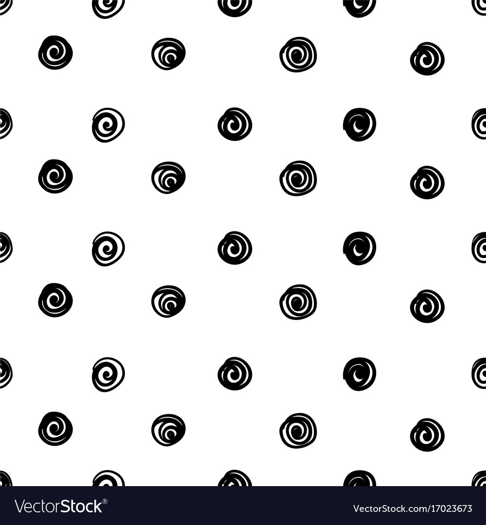 Hand drawn seamless pattern isolated on white Vector Image