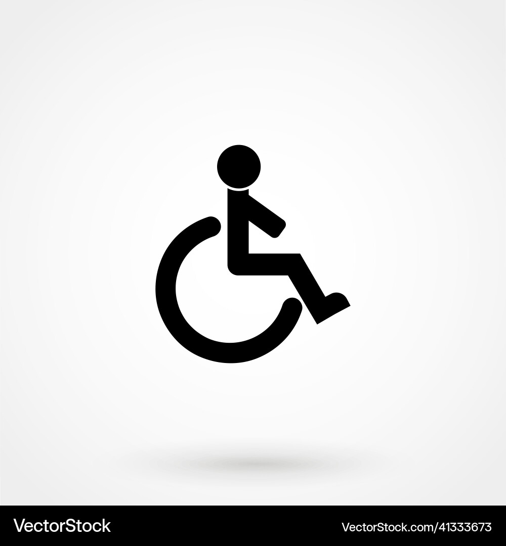Handicap icon in trendy flat style isolated Vector Image