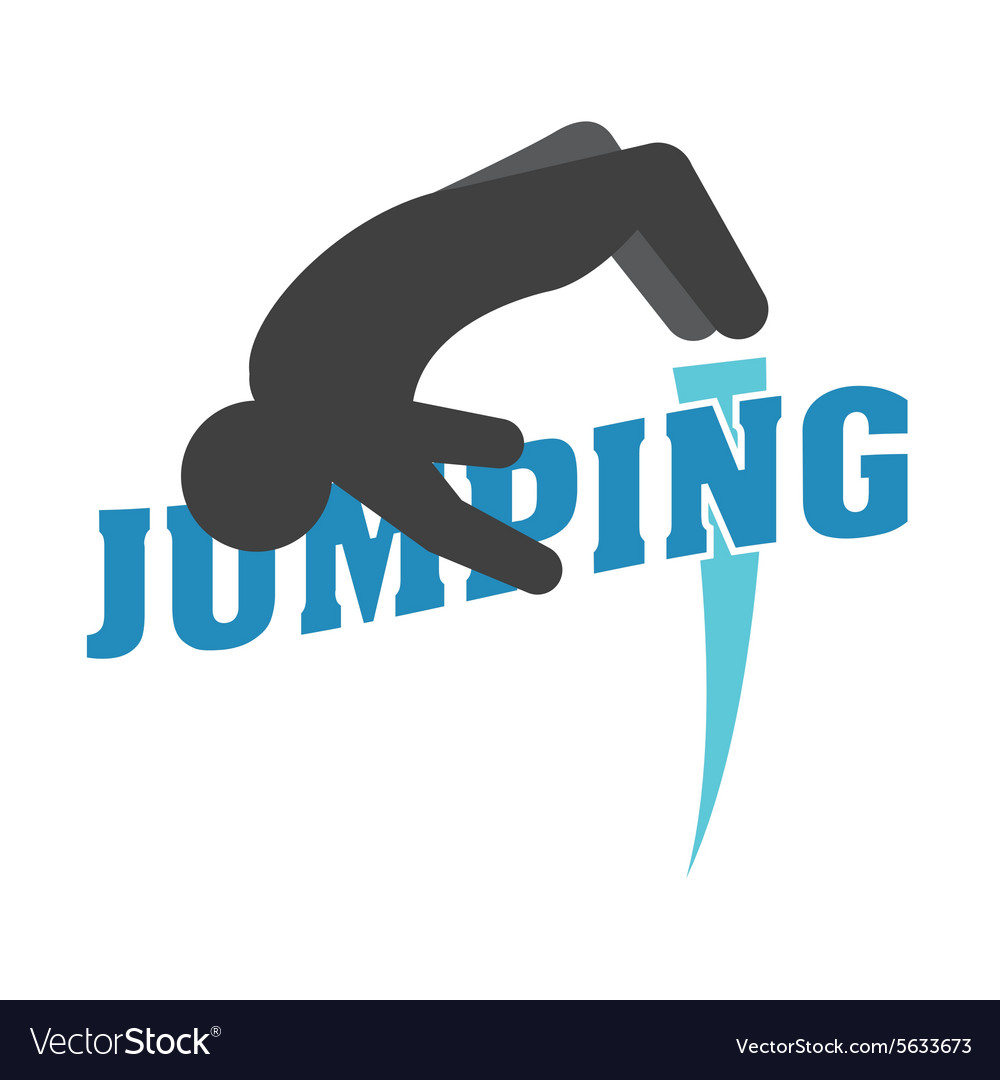 Jumping design Royalty Free Vector Image - VectorStock