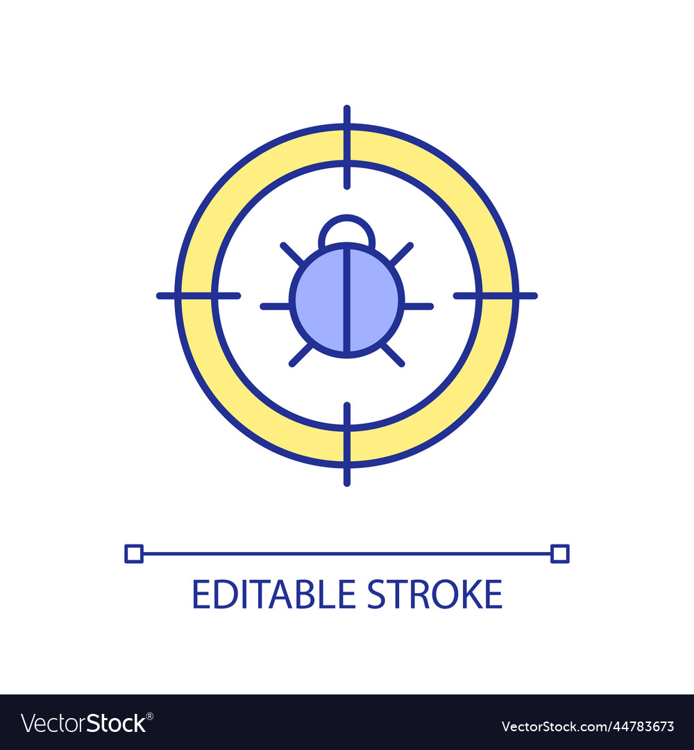 Virus scan rgb color icon Royalty Free Vector Image Virus scan rgb color icon Royalty Free Vector Image