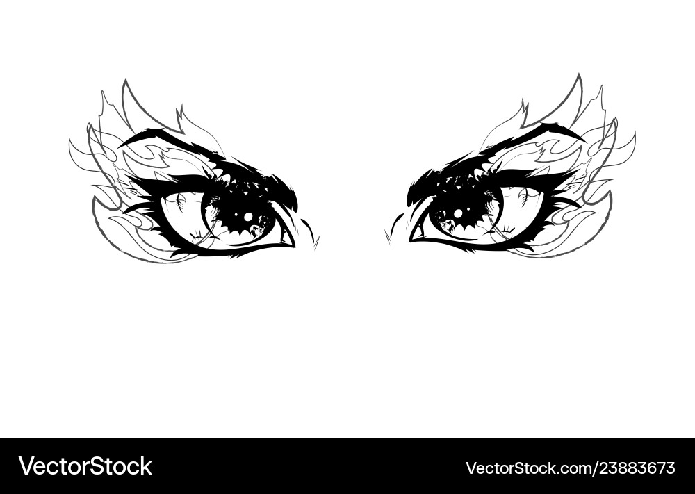 Women burn eyes looking on the fire Royalty Free Vector