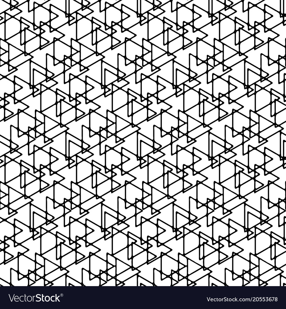 Abstract linear triangle seamless pattern Vector Image