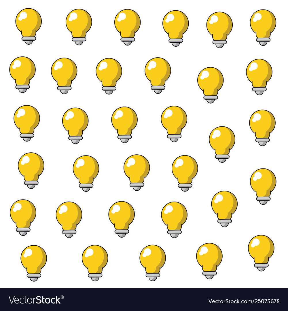 Bulb light pattern background Royalty Free Vector Image