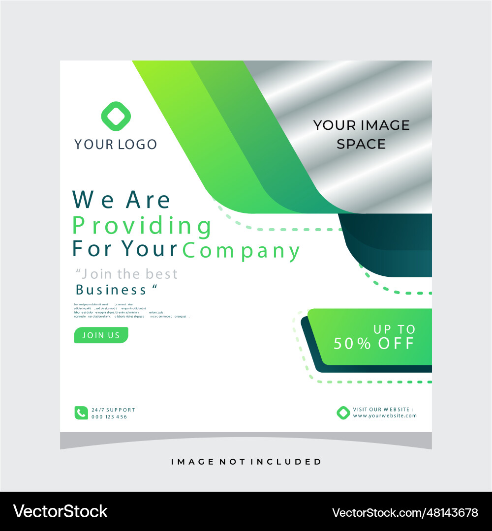 Business modern social media template insta post Vector Image