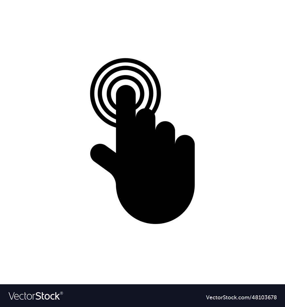 Click finger icon Royalty Free Vector Image - VectorStock Click finger icon Royalty Free Vector Image - VectorStock