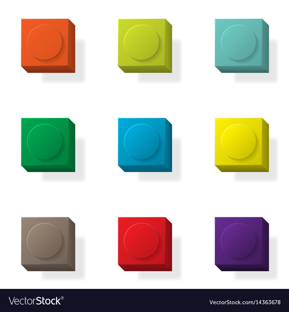 Constraction kit basic 3d Royalty Free Vector Image