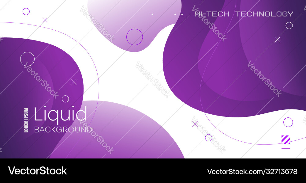 Liquid background with gradient shapes fluid Vector Image