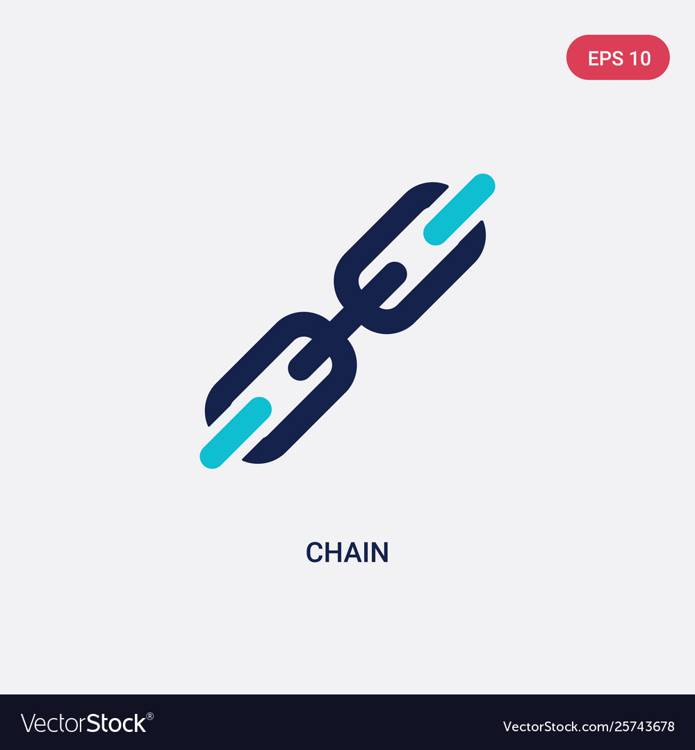 Two color chain icon from general-1 concept Vector Image