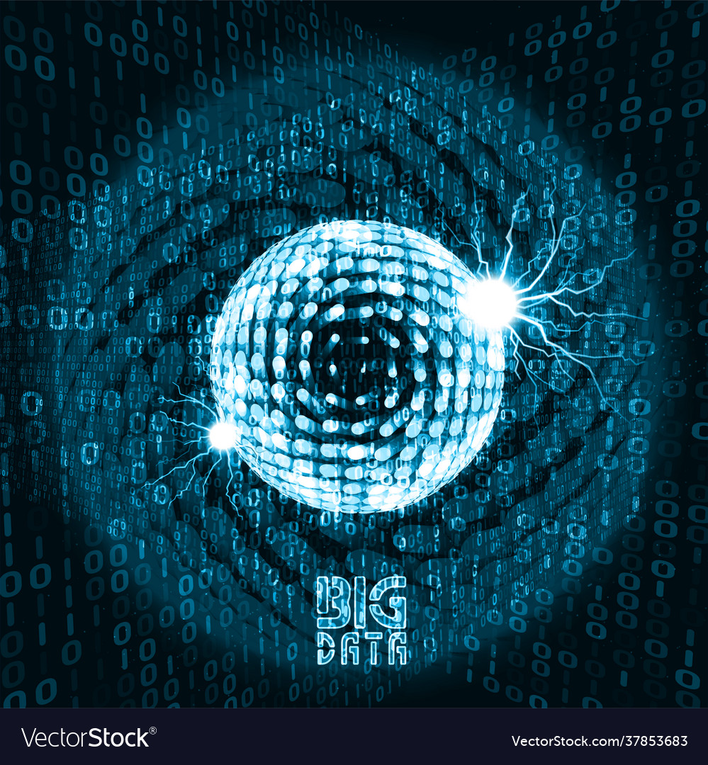 Abstract data transmission visualization Vector Image