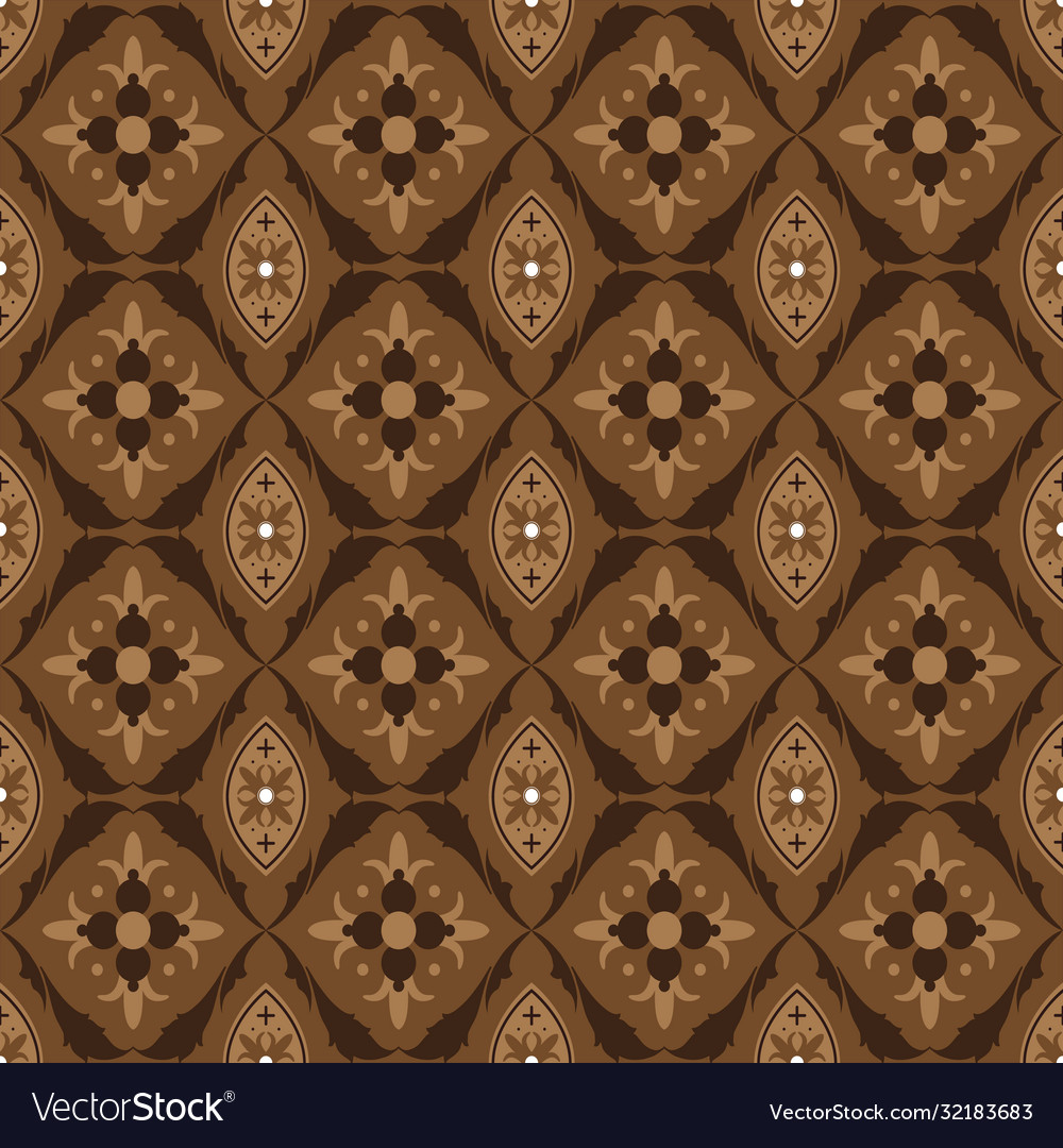 Abstract pattern on central java batik Royalty Free Vector