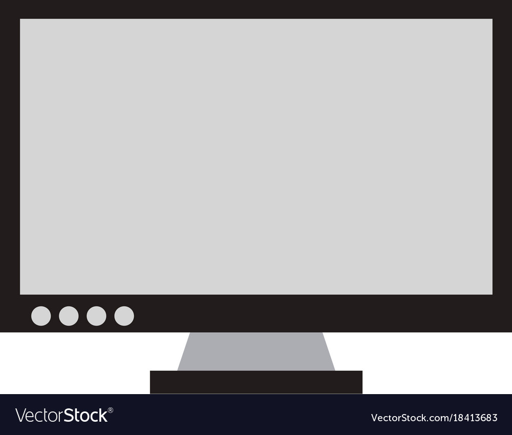 Computer screen monitor Royalty Free Vector Image