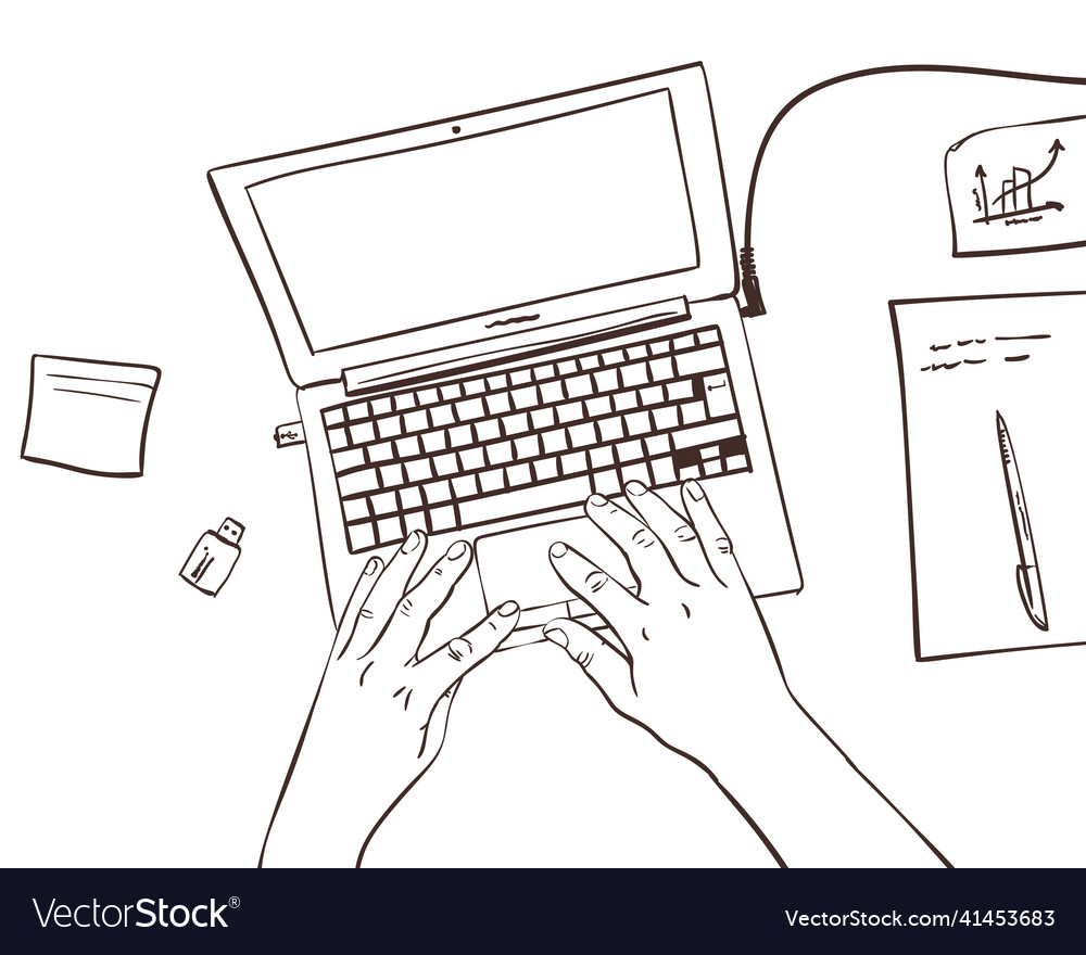 Computer Royalty Free Vector Image - VectorStock