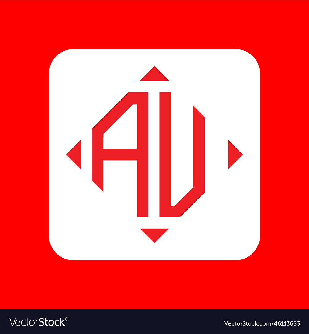 Creative simple initial monogram av logo designs Vector Image