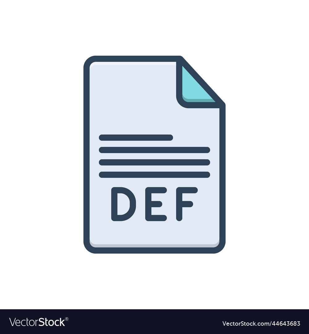 Def Royalty Free Vector Image - VectorStock