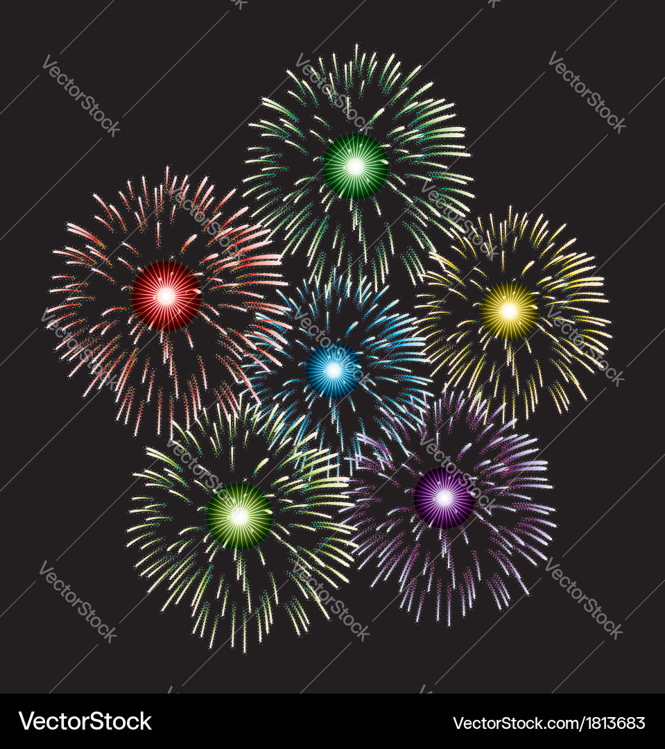 Fireworks Royalty Free Vector Image - VectorStock