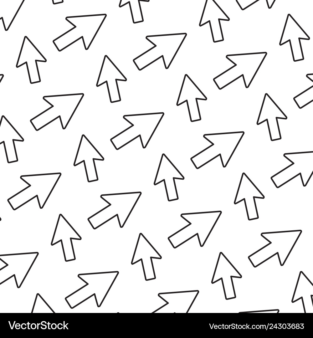 Line arrow sign directions icon background Vector Image