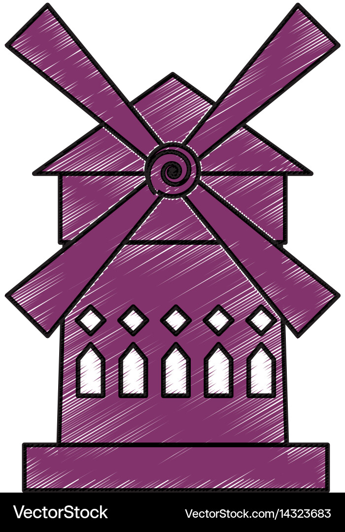 Moulin rouge france Royalty Free Vector Image - VectorStock
