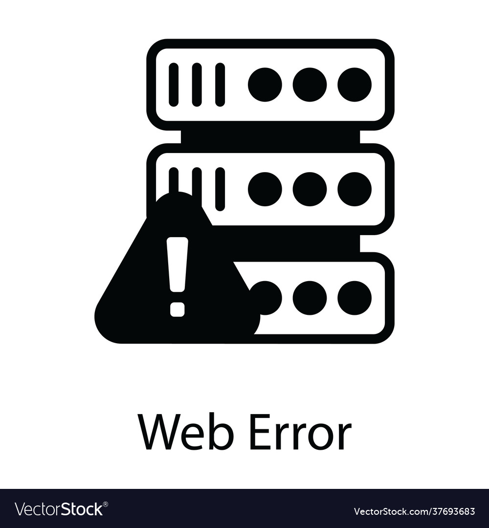 Server error Royalty Free Vector Image - VectorStock