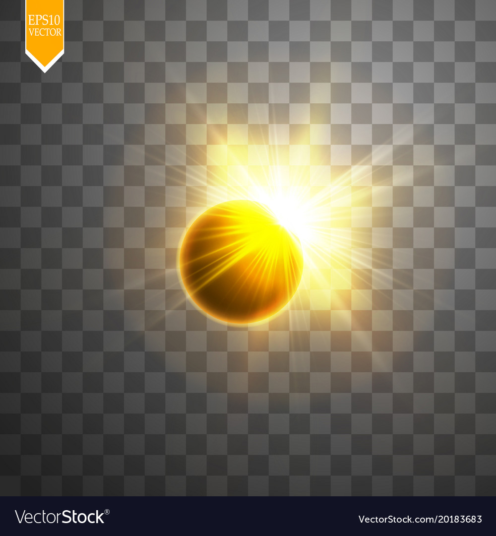 Total solar eclipse Royalty Free Vector Image - VectorStock