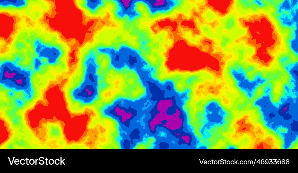 Abstract rainbow heatmap of temperature Royalty Free Vector