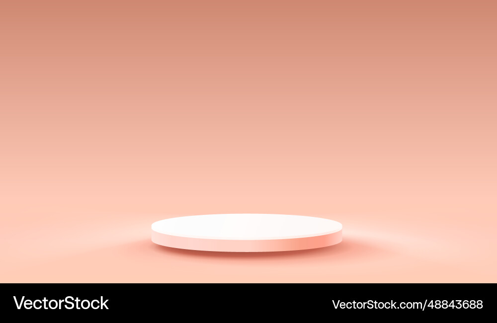 Advertising podium for product presentation decor Vector Image