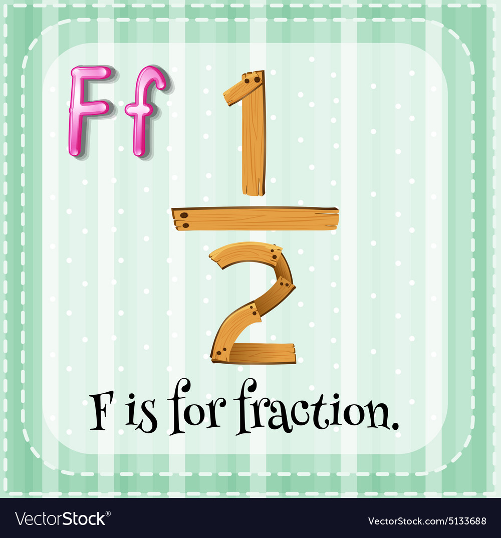 Fraction Royalty Free Vector Image - VectorStock