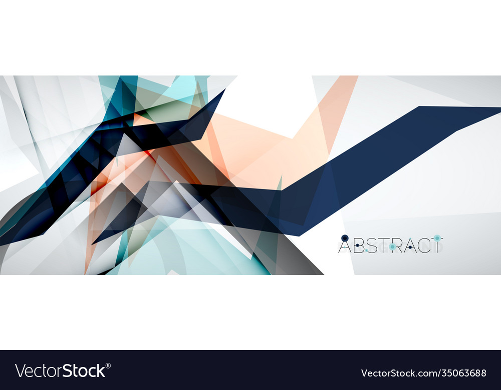 Geometric abstract background color triangle Vector Image