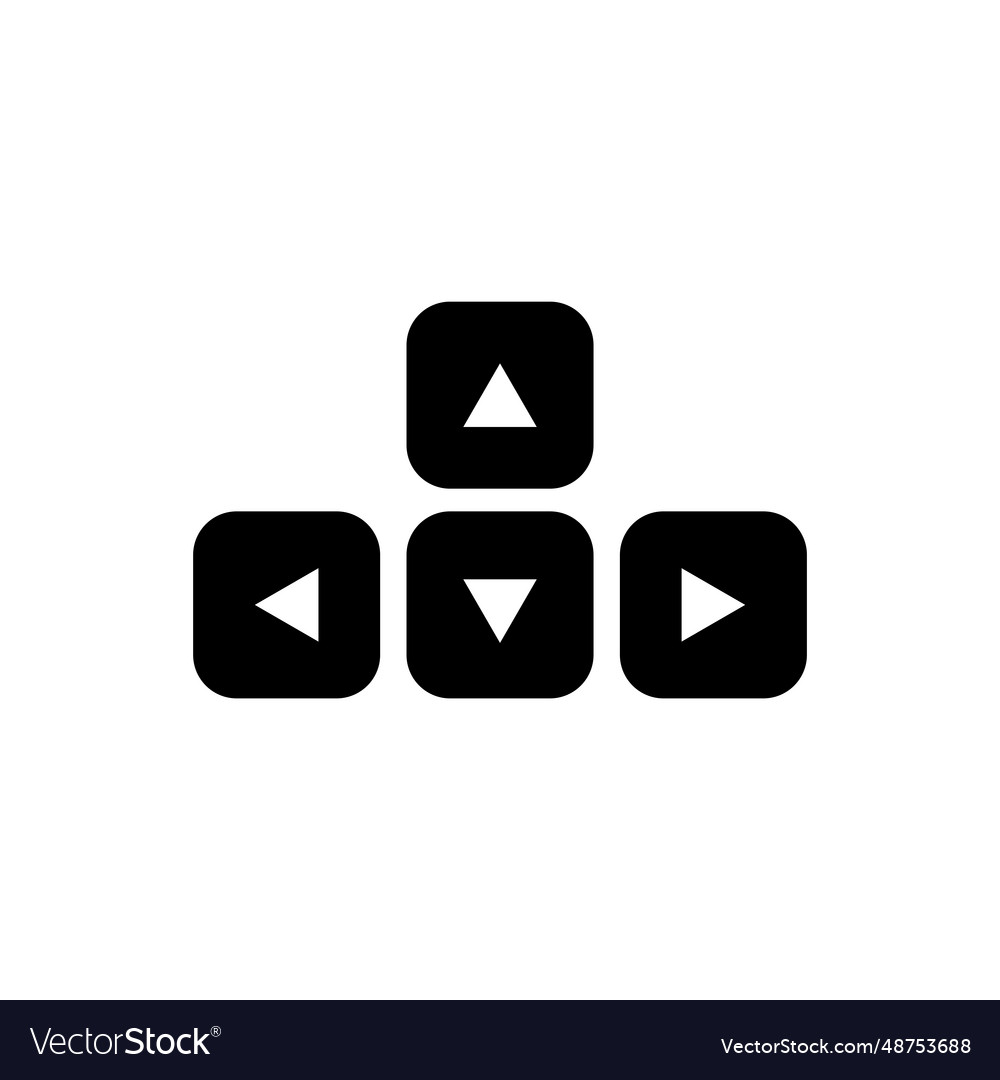 Keyboard Button Icon Royalty Free Vector Image