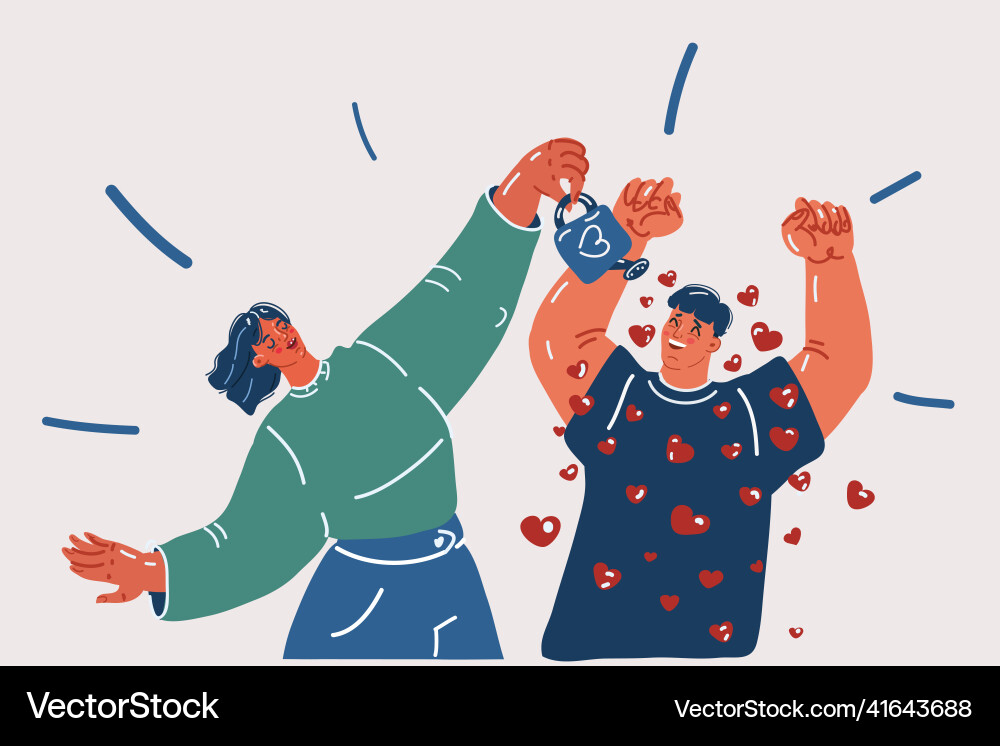 Man woman love her Royalty Free Vector Image - VectorStock