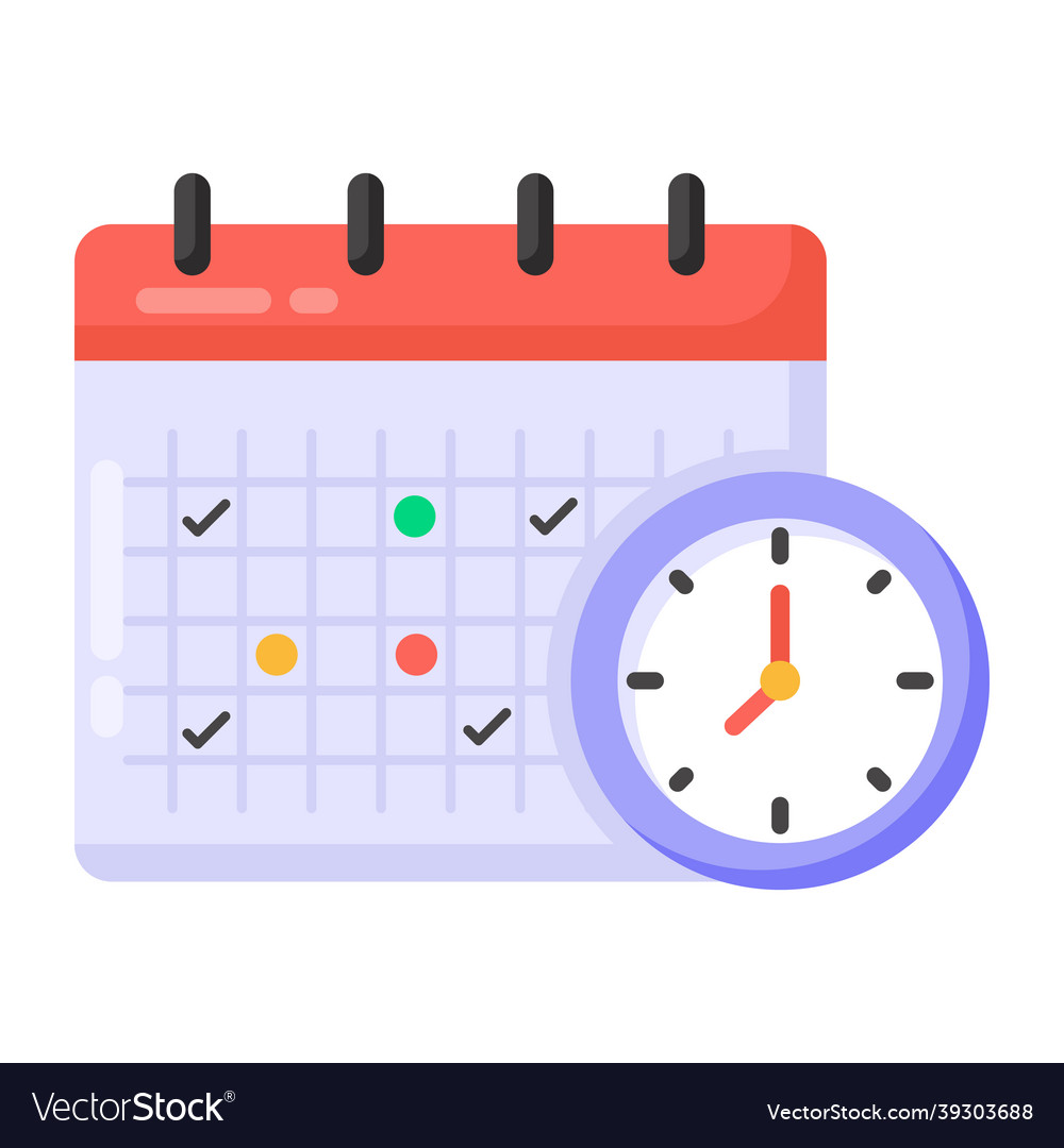 Schedule Royalty Free Vector Image - VectorStock