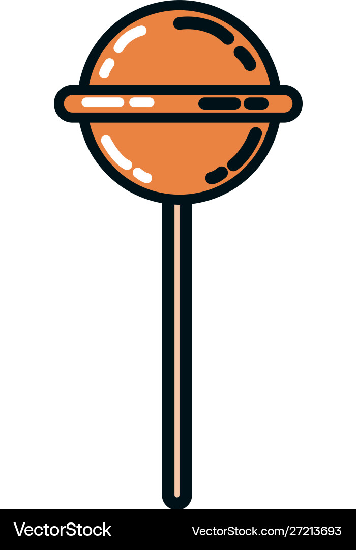 Halloween sweet candy isolated icon Royalty Free Vector