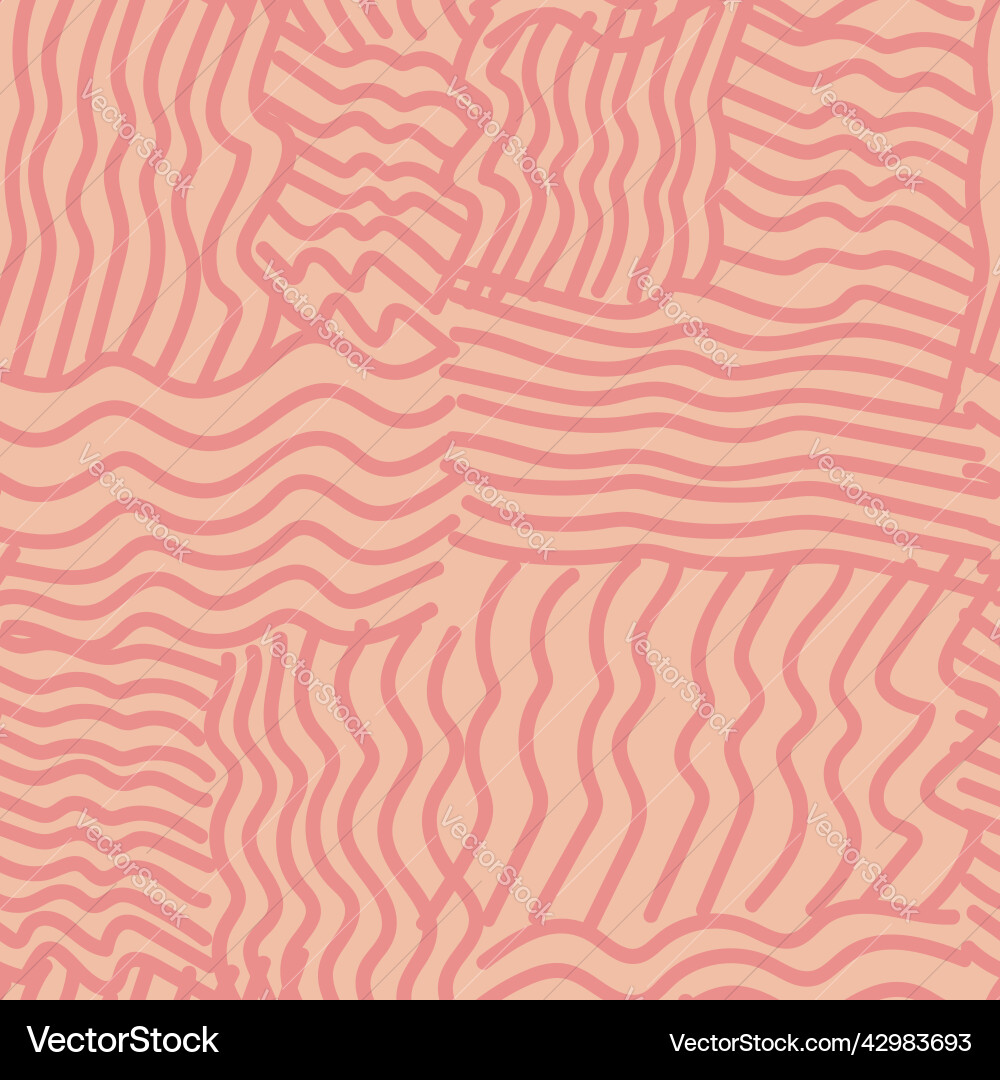 Hand drawn sketch pink lines endless wallpaper Vector Image