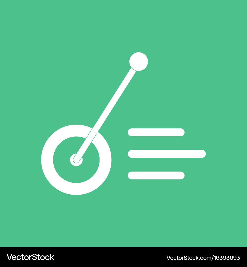 Icon on background kids wheel and stick Royalty Free Vector