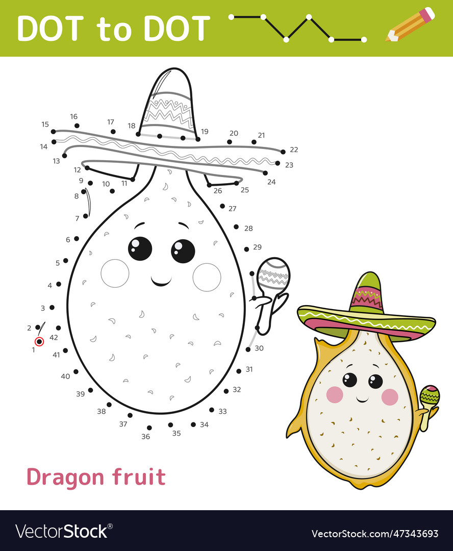 Numbers game dot to dot math game for kids Vector Image