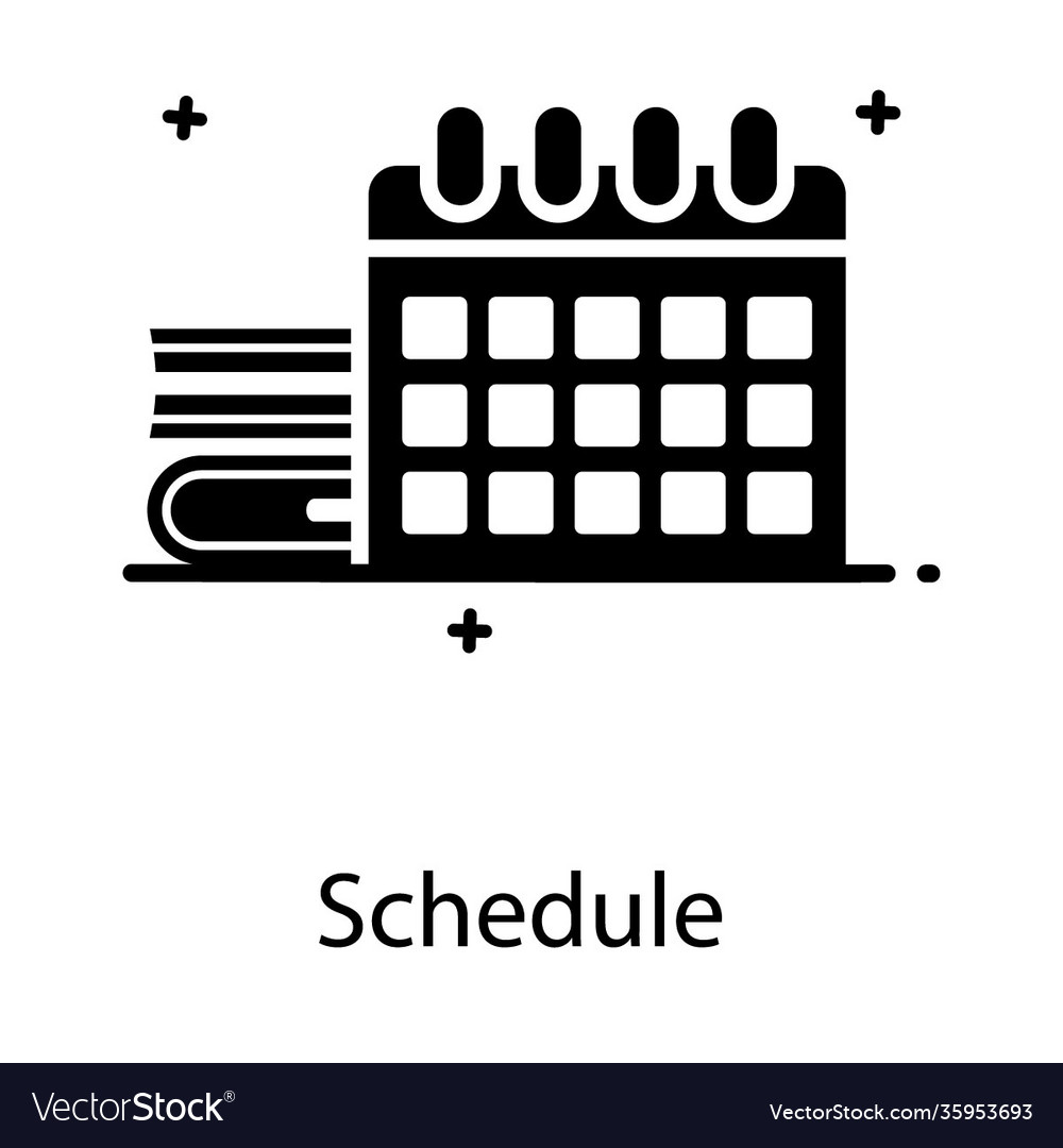 Schedule Royalty Free Vector Image - VectorStock
