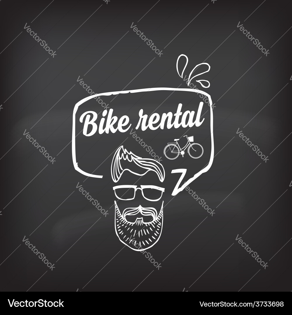 Bike rental design concept Royalty Free Vector Image