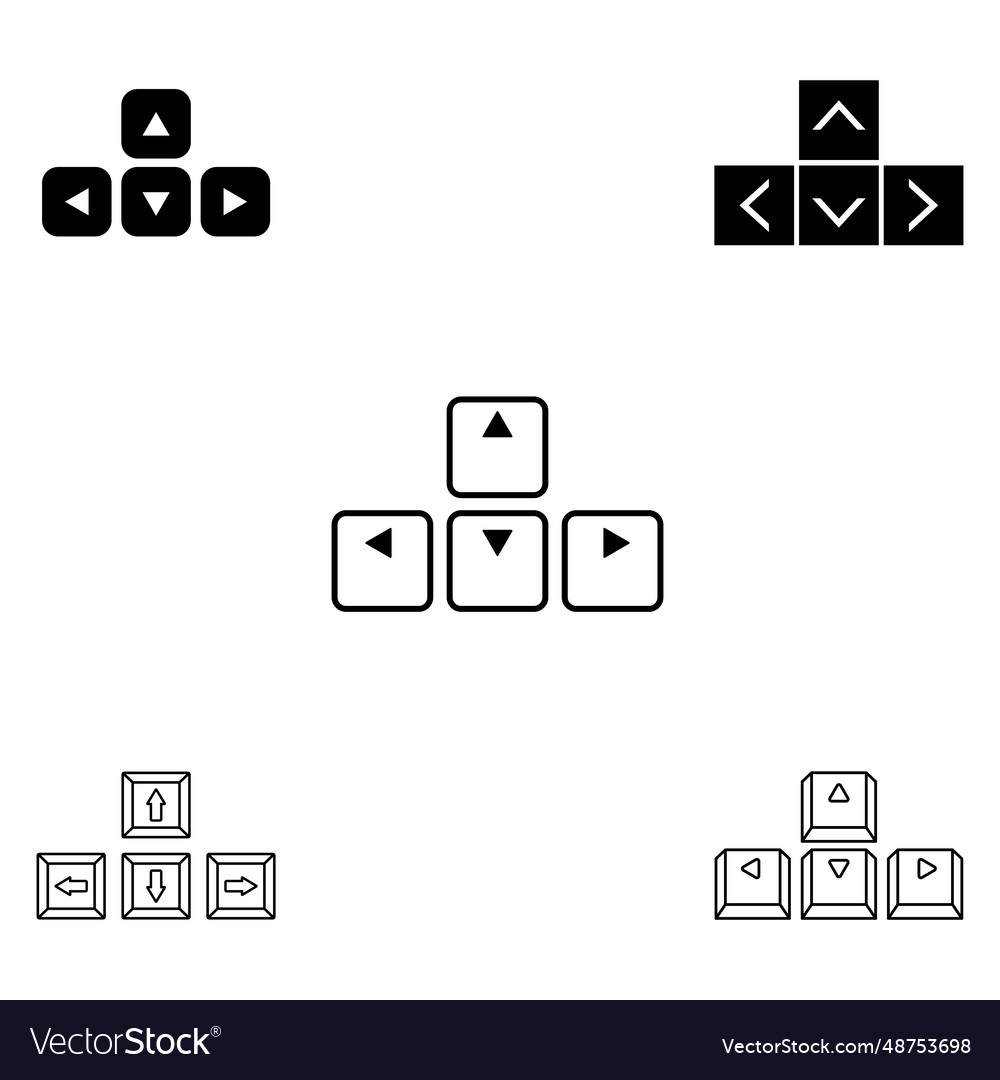 Keyboard button icon Royalty Free Vector Image