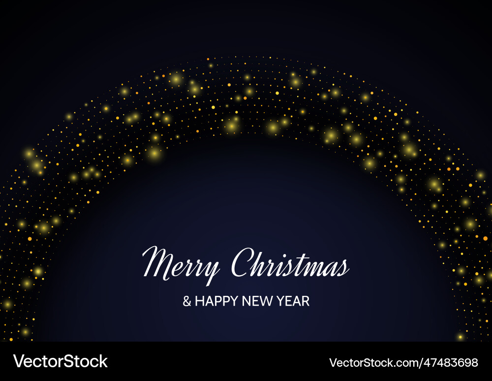 Merry christmas of gold glitter pattern Royalty Free Vector