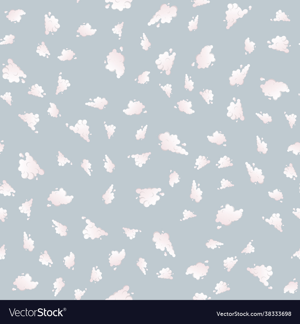 Seamless pattern with clouds Royalty Free Vector Image